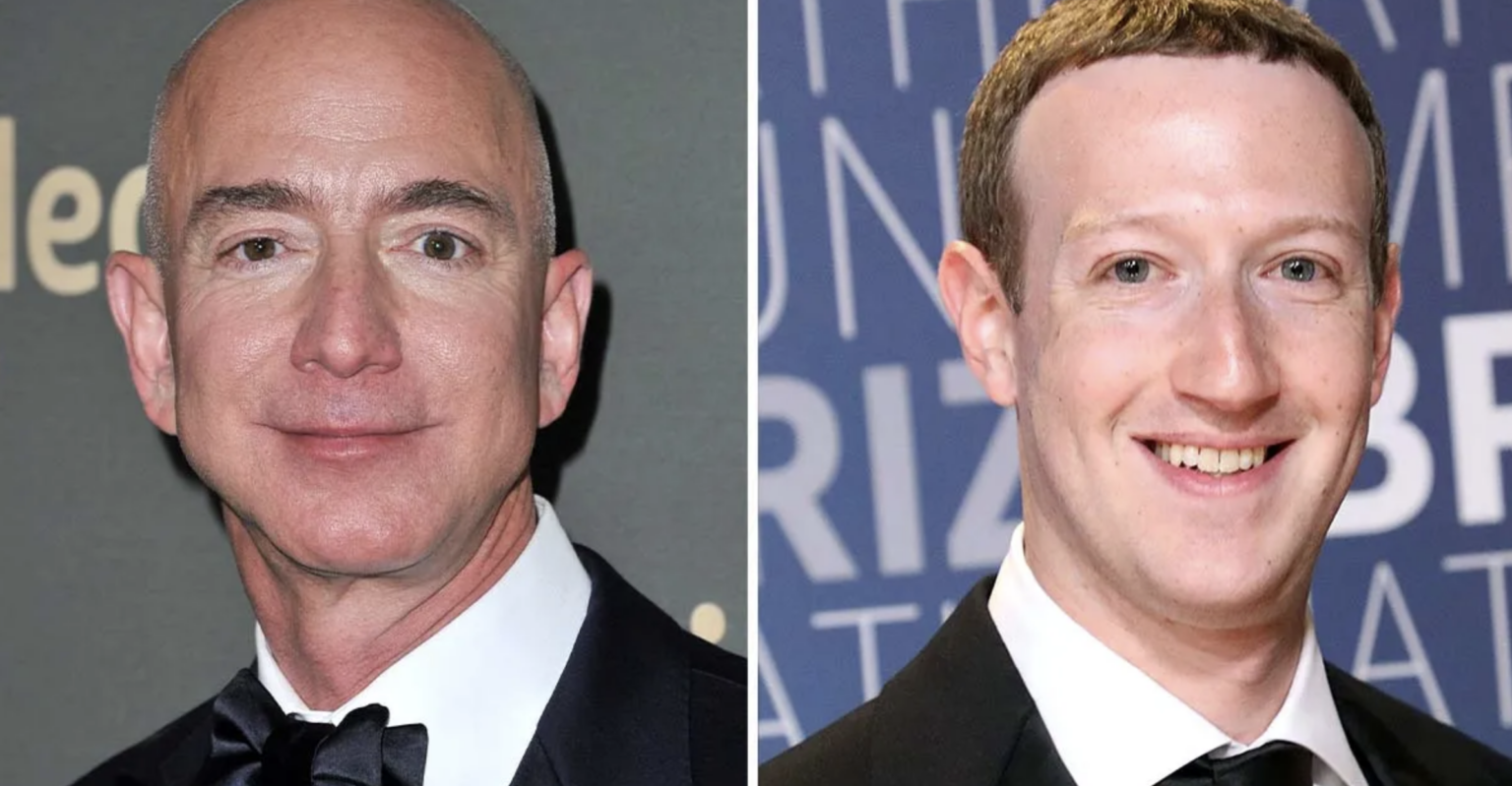 Meta Founder Mark Zuckerberg Beats Amazon Founder Jeff Bezos To Become World's 2nd Richest ...